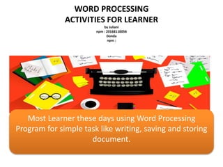 Word Processing | PPT
