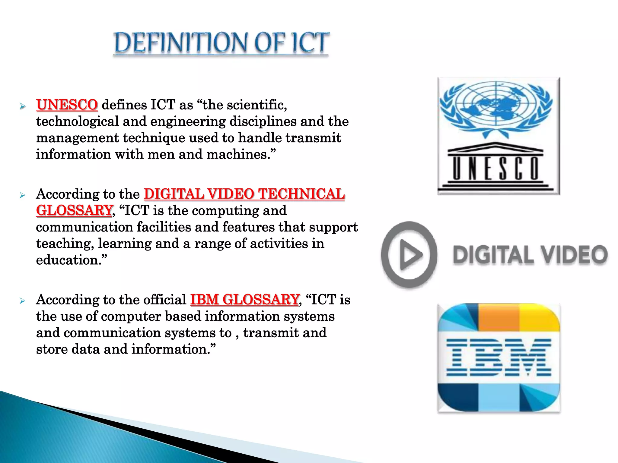 role of ICT in education | PPTX