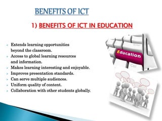 role of ICT in education | PPTX