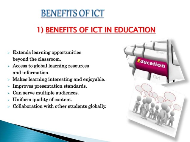 role of ICT in education | PPTX | Internet | Computing