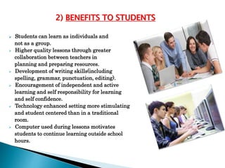 role of ICT in education | PPTX