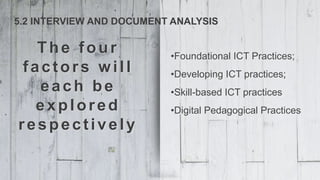 THE BELIEFS BEHIND THE TEACHER THAT INFLUENCES THEIR ICT PRACTICES | PPTX