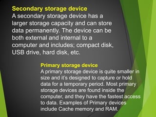 Ict ppt | PPTX | Data Storage and Warehousing | Computing