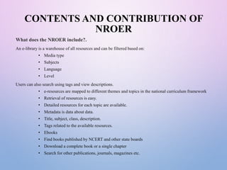 PPT on NROER, DIKSHA and TNTP | PPTX