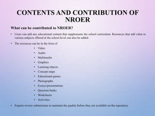 PPT on NROER, DIKSHA and TNTP | PPTX