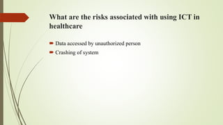 Ict in healthcare and well being use how it will be benefit | PDF