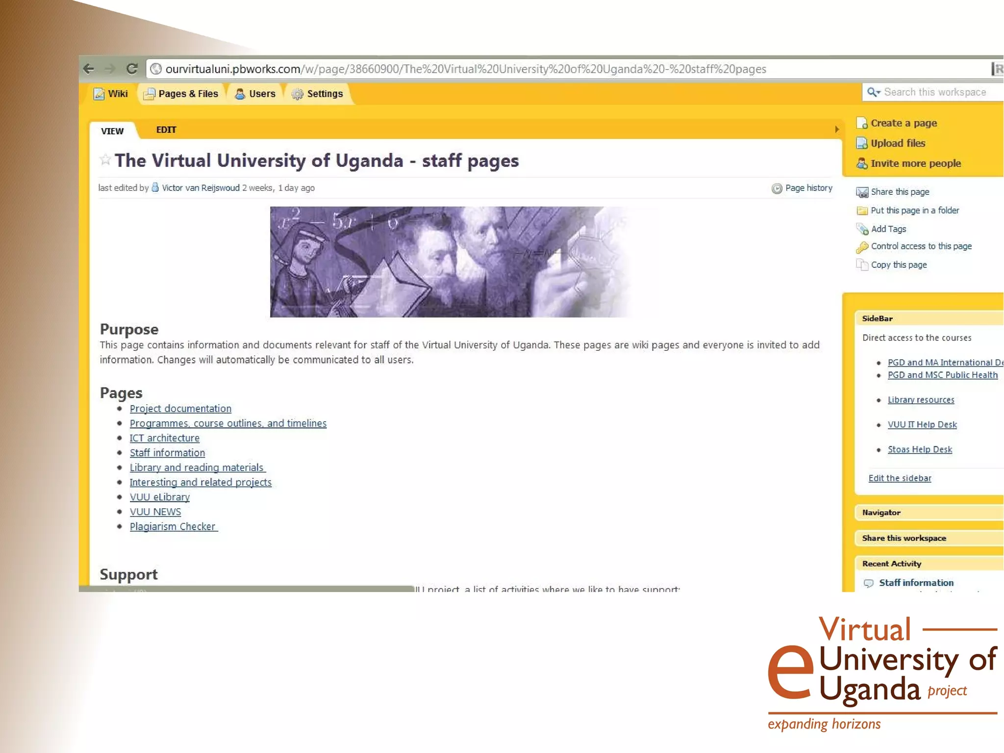 Virtual University of Uganda - ICT presentation | PDF