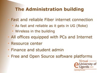 Virtual University of Uganda - ICT presentation | PDF