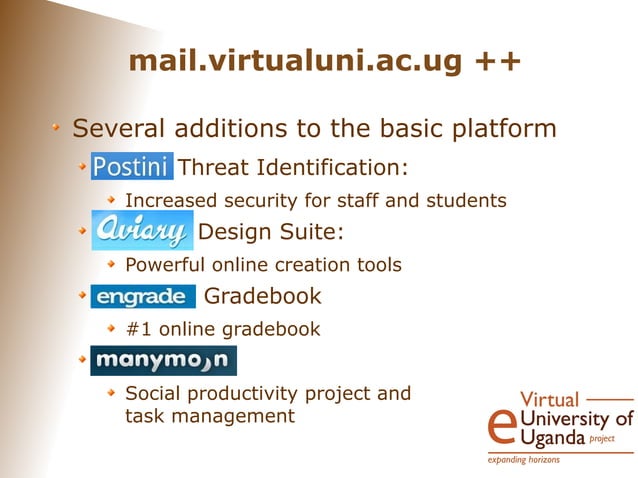 Virtual University of Uganda - ICT presentation | PPT