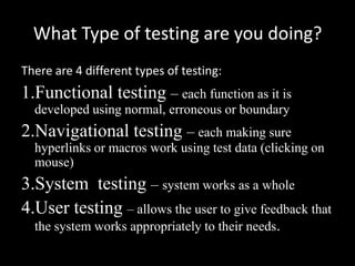 GCSE ICT TESTING | PPTX