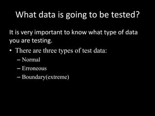 GCSE ICT TESTING | PPTX