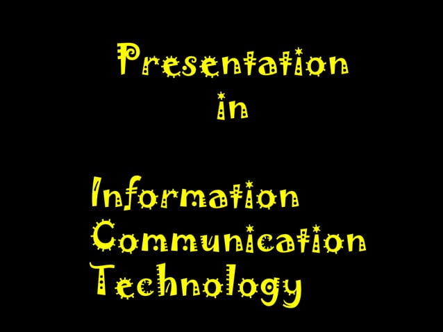 Ict presentation | PPTX