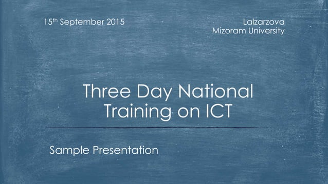 ICT Presentation | PPT