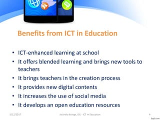 The use of ICT in Education | PPTX