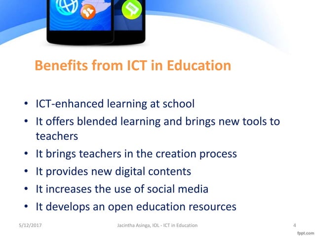 The use of ICT in Education | PPT