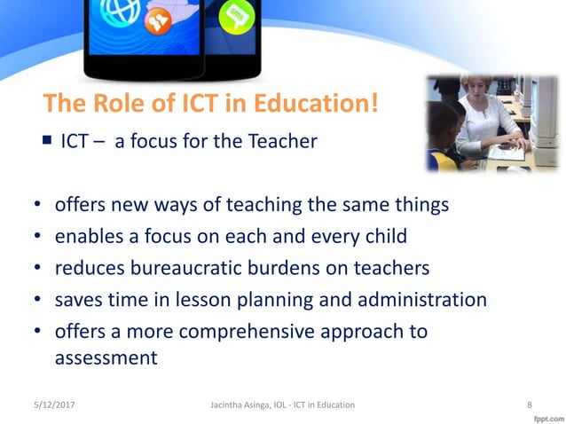 The use of ICT in Education | PPT