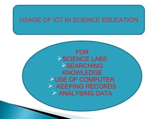 Use of ICT In Teaching science more effectively | PPT