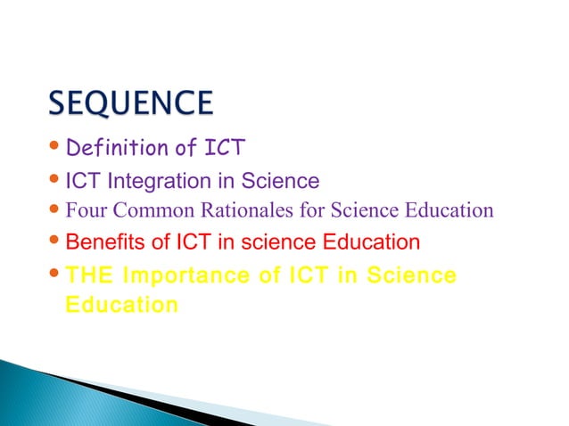 Use of ICT In Teaching science more effectively | PPT
