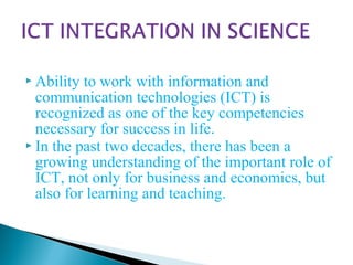 Use of ICT In Teaching science more effectively | PPT