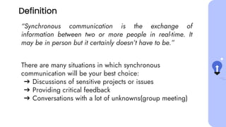 Synchronous and Asynchronous communication | PPTX