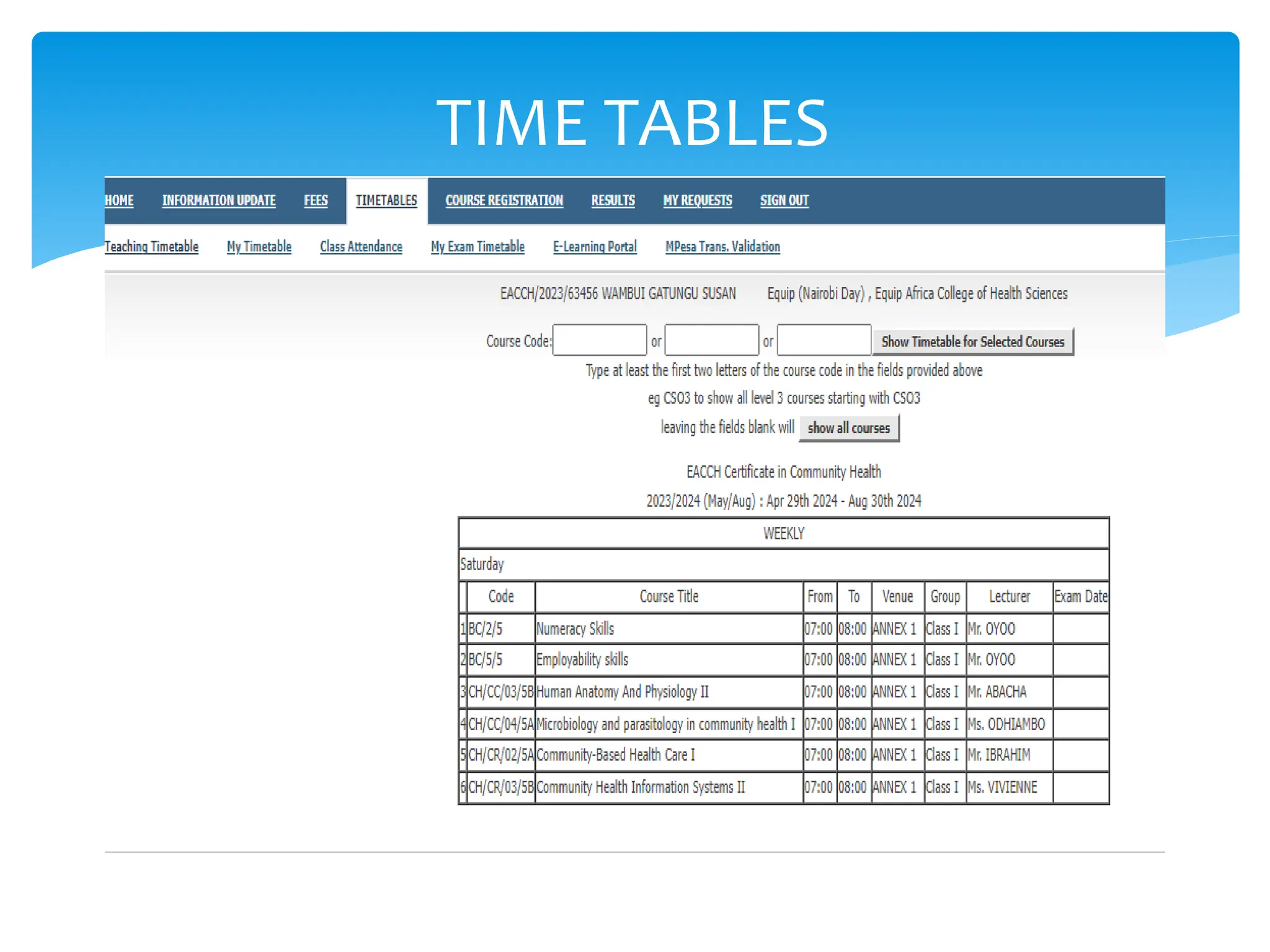 ICT PRESENTATION - LOGIN INTO STUDENT ACCOUN | PPT