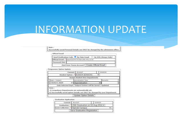 ICT PRESENTATION - LOGIN INTO STUDENT ACCOUN | PPT