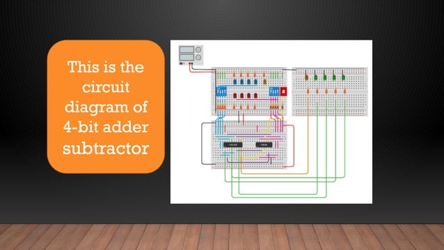 4 bit adder and subtractor using 2's complement | PPT
