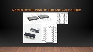 4 bit adder and subtractor using 2's complement | PPT