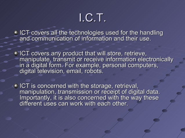 Ict presentation[1][2] | PPT | Internet | Computing
