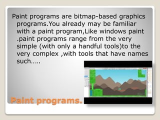 graphics | PPTX | Graphics Software | Computer Software and Applications