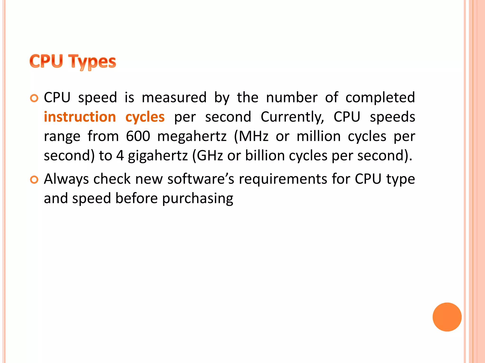 ICT, Basic of Computer, Hardware, Various parts of computer hardware ...