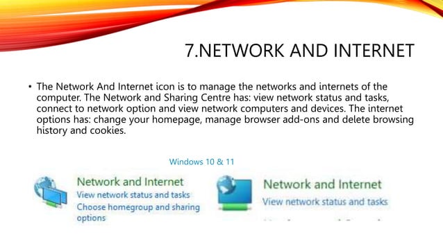 Features of Control Panel | PPTX