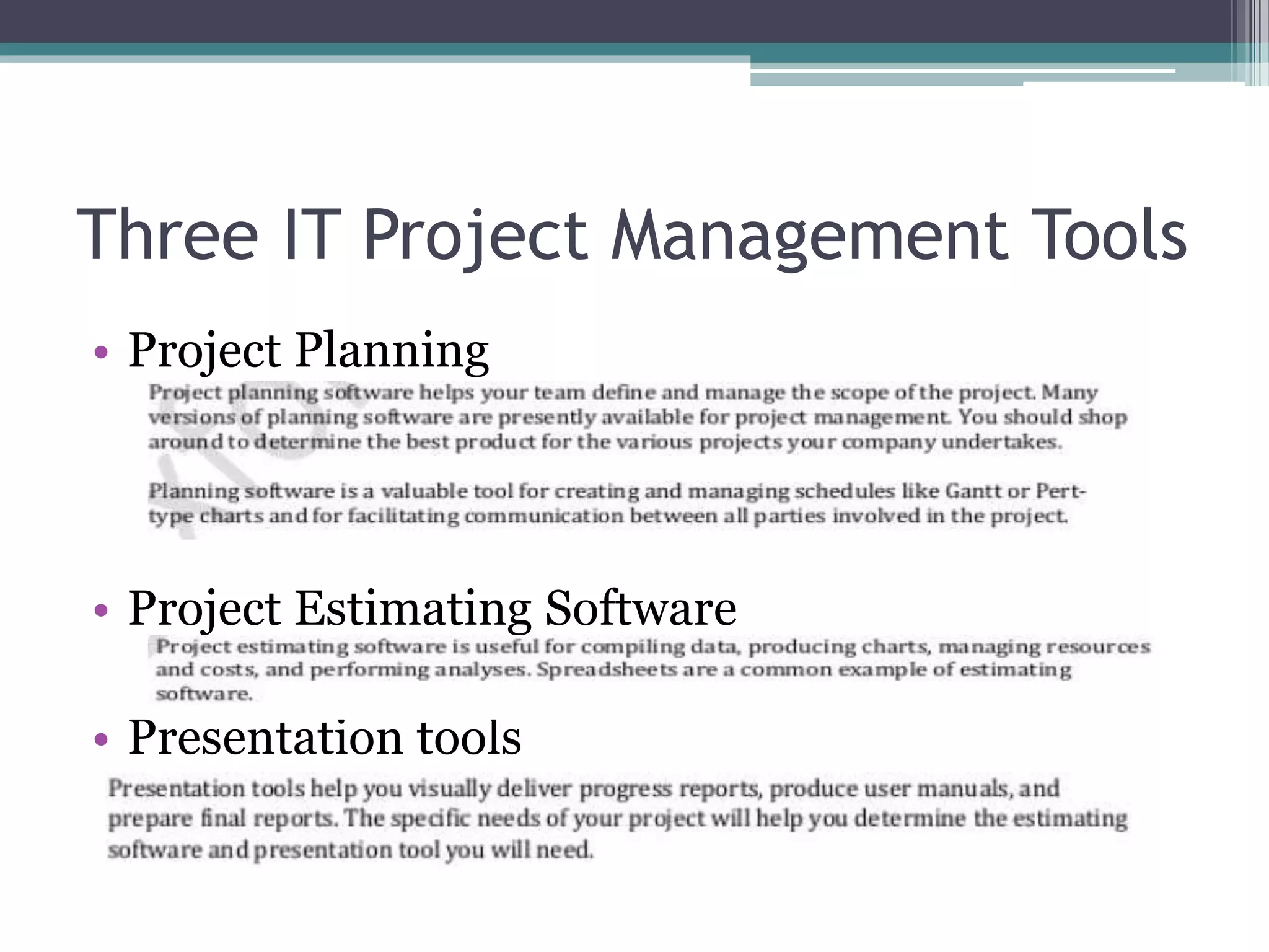 Ict project management | PPTX