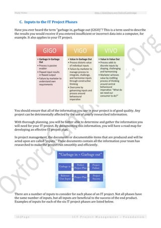 ICT Project Management - Study Notes | PDF