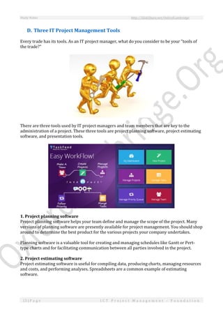 ICT Project Management - Study Notes | PDF