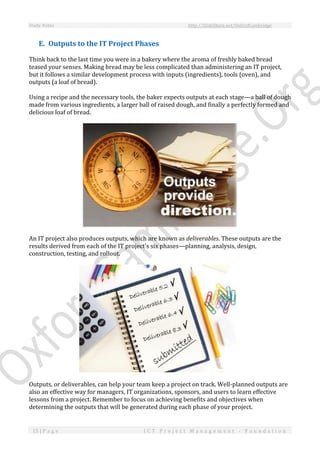 ICT Project Management - Study Notes | PDF