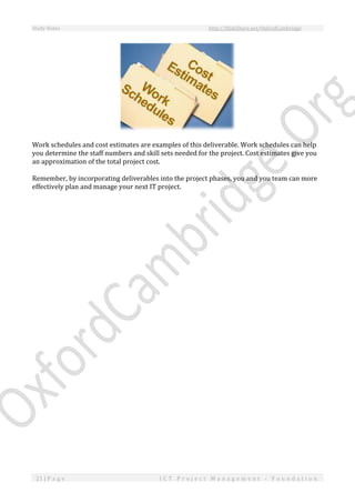 ICT Project Management - Study Notes | PDF