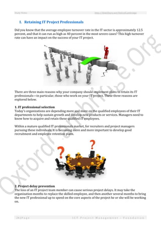 ICT Project Management - Study Notes | PDF