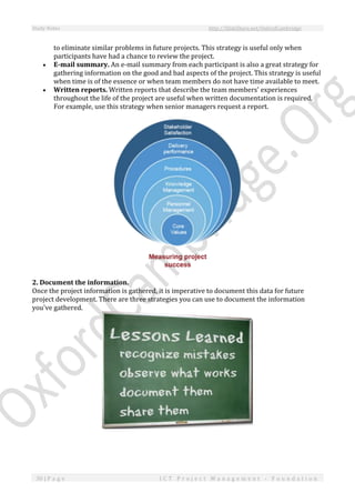 ICT Project Management - Study Notes | PDF