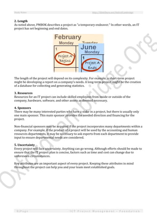 ICT Project Management - Study Notes | PDF