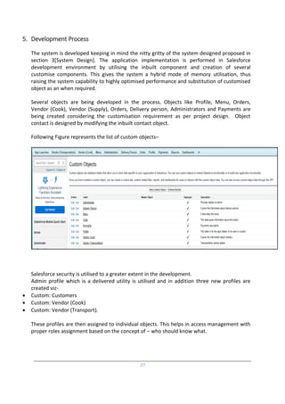 Consumer-To-Consumer Food Delivery System on Salesforce. | PDF