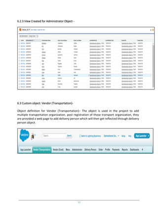 Consumer-To-Consumer Food Delivery System on Salesforce. | PDF
