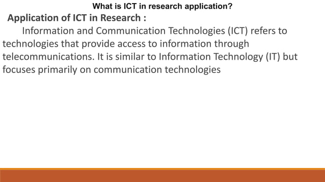 Ict project report | PDF | Technology Industry | Industries