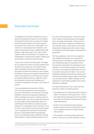 ICT Qatar: Integrated eGovernment | PDF