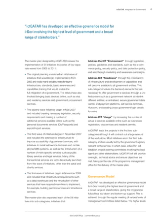 ICT Qatar: Integrated eGovernment | PDF