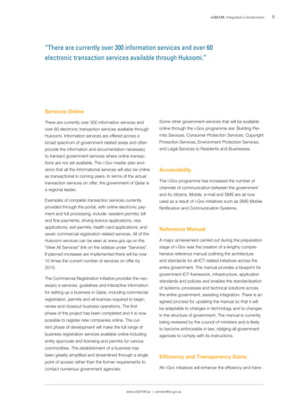 ICT Qatar: Integrated eGovernment | PDF