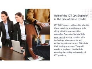 ICT Quality Assurance Engineer In Australia | PPTX | Australia and Oceania Travel | Travel Locations