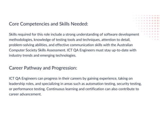 ICT Quality Assurance Engineer In Australia | PPTX | Australia and Oceania Travel | Travel Locations