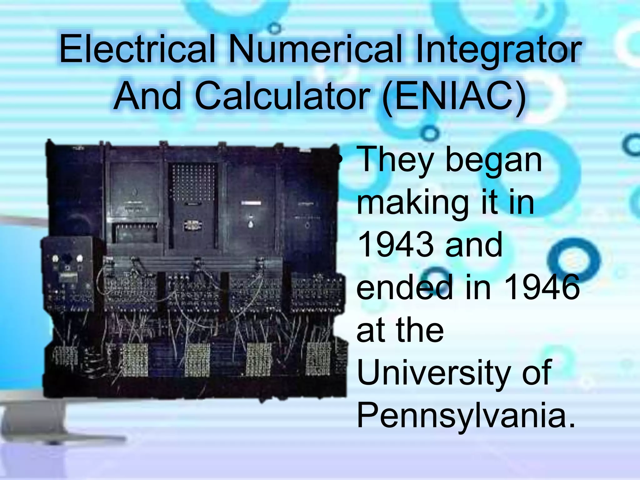 History of Computers: ABC and ENIAC | PPTX