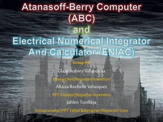 History of Computers: ABC and ENIAC | PPTX